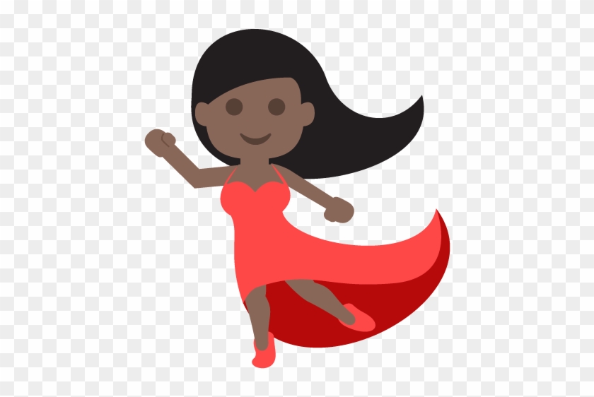 Dancer Tone 5 Emoji Emoticon Vector Icon - Woman Dancing Emoji - Full ...