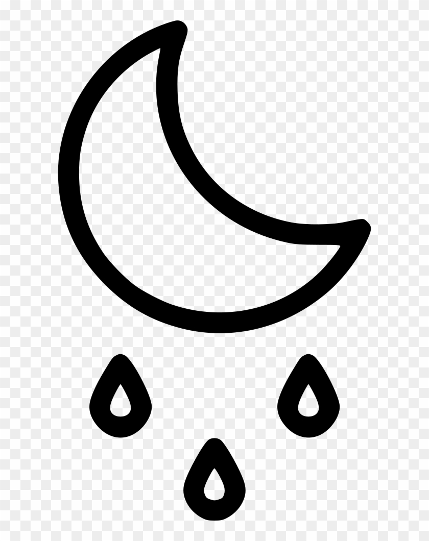 Moon Night Rainfall Drizzle Rain Weather Comments - Rain - Full Size ...