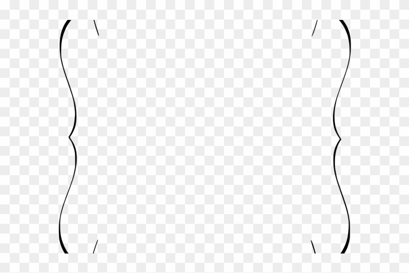 Calligraphy Clipart Edge Border - Line Art - Full Size PNG Clipart ...