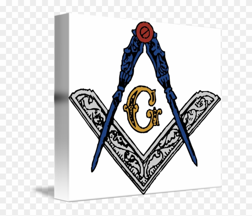 Masonic Square And Compass Greeting Cards (pk - Full Size PNG Clipart ...