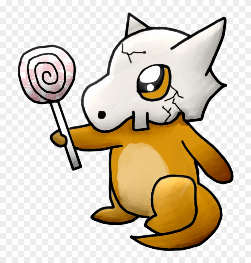 Lollipop Cubone By Skullkidgirl - Cartoon - Free Transparent PNG ...