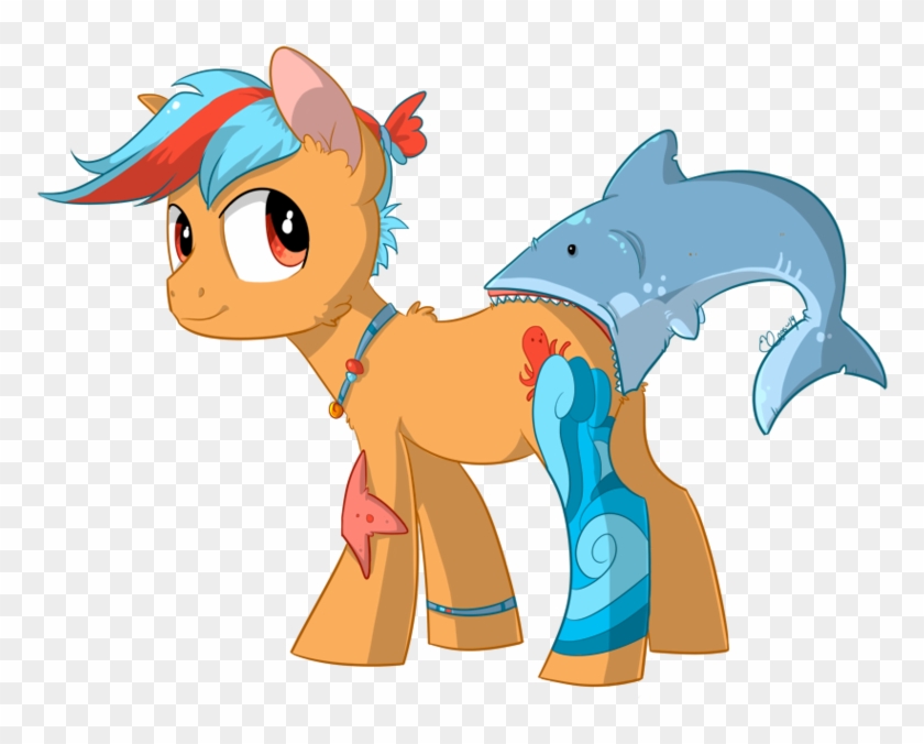 Shark Butt Pony - Mlp Shark Pony Oc - Full Size PNG Clipart Images Download