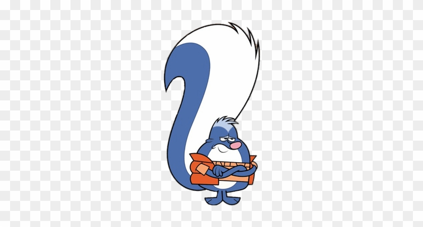 Dave The Skunk Arms Crossed - Cartoon - Free Transparent PNG Clipart ...