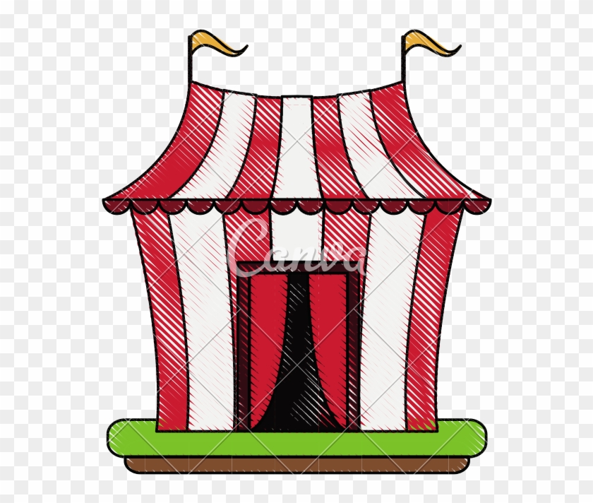 Circus Carnival Tent - Circus - Full Size PNG Clipart Images Download