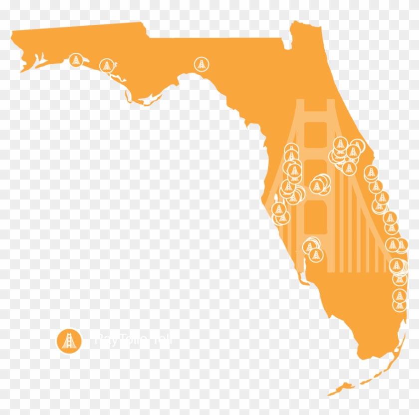 Florida Toll Map - South Florida Algae Bloom - Full Size PNG Clipart ...