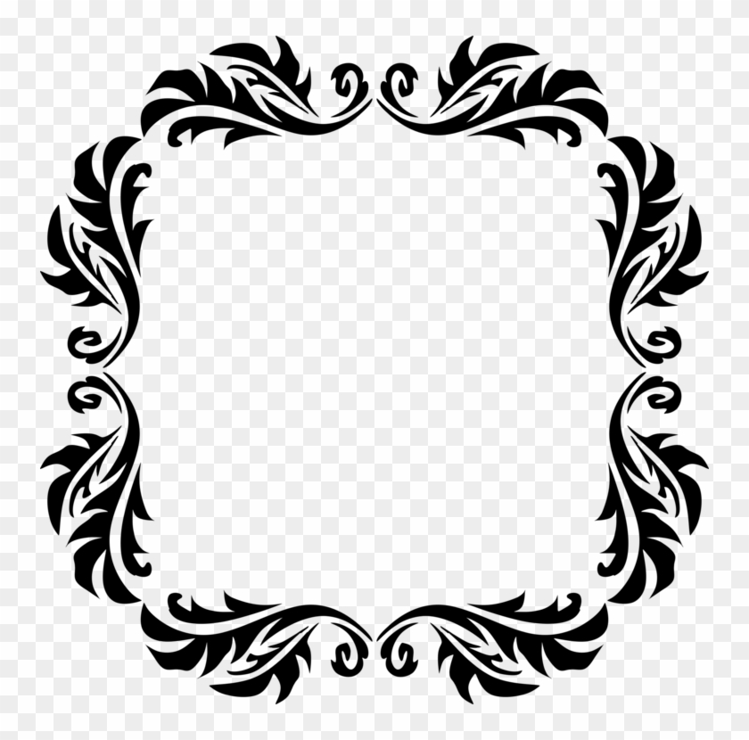 Borders And Frames Drawing Line Art Picture Frames - Square Frame ...