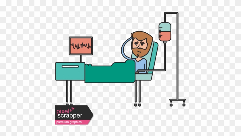 Sick Man Illustration - Diagram - Full Size PNG Clipart Images Download