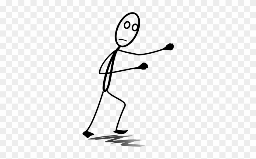 Stick Man Figure In Fighting Position - Stick Person Transparent ...