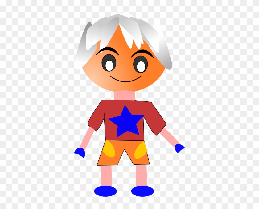 White Hair Cartoon Character Clip Art - Cartoon Character With White ...
