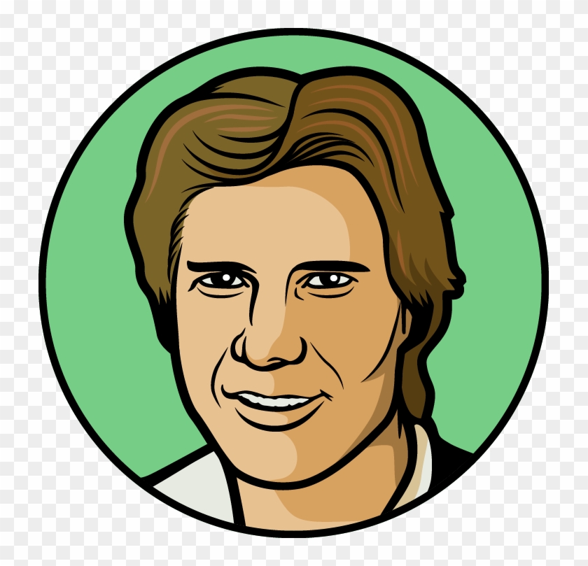 Center Field - Easy Draw Han Solo - Full Size PNG Clipart Images Download