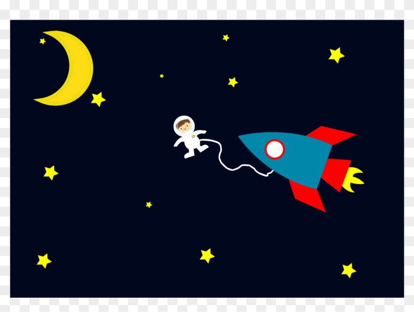 Out Of The Space Rocket - Space Rocket And Astronaut - Full Size PNG ...