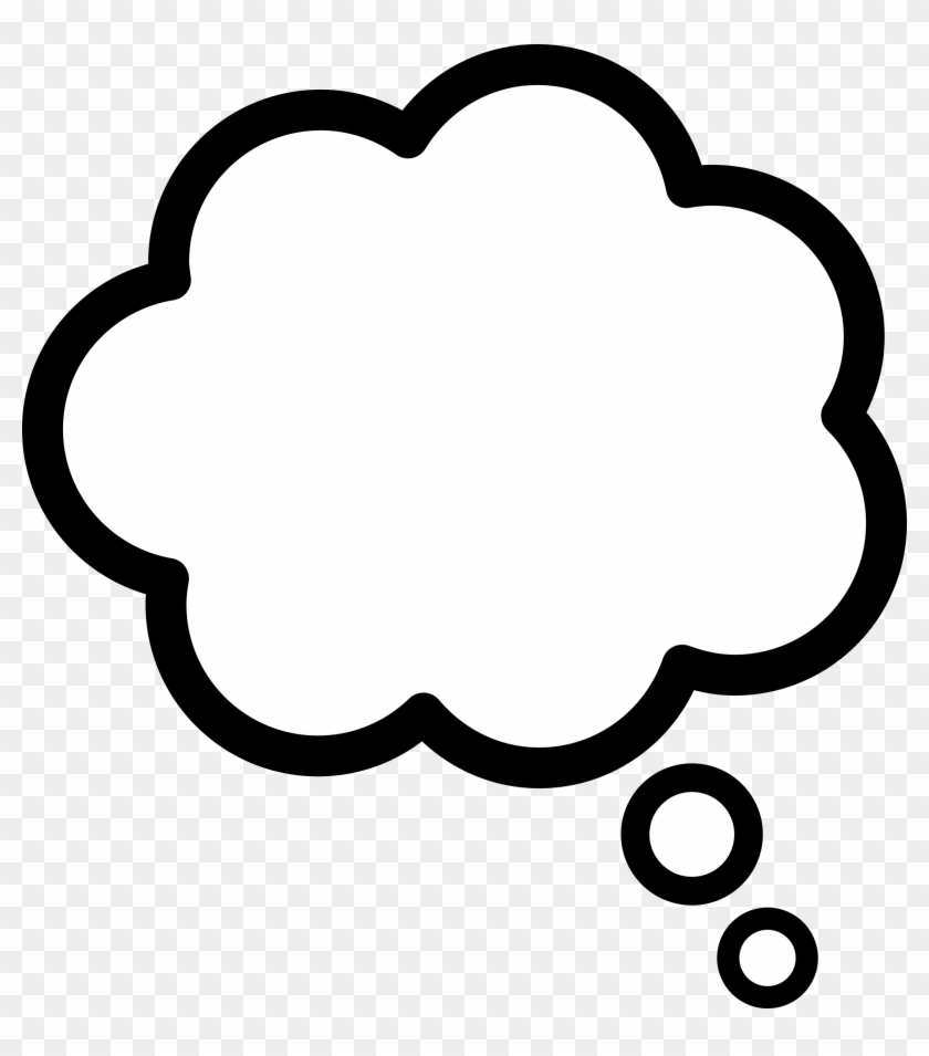 Clipart - Thought Cloud - Full Size PNG Clipart Images Download
