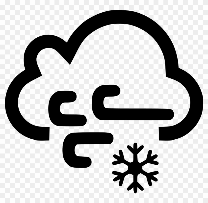 Cloud Wind Windy Snow Snowing Comments - Rain - Full Size PNG Clipart ...