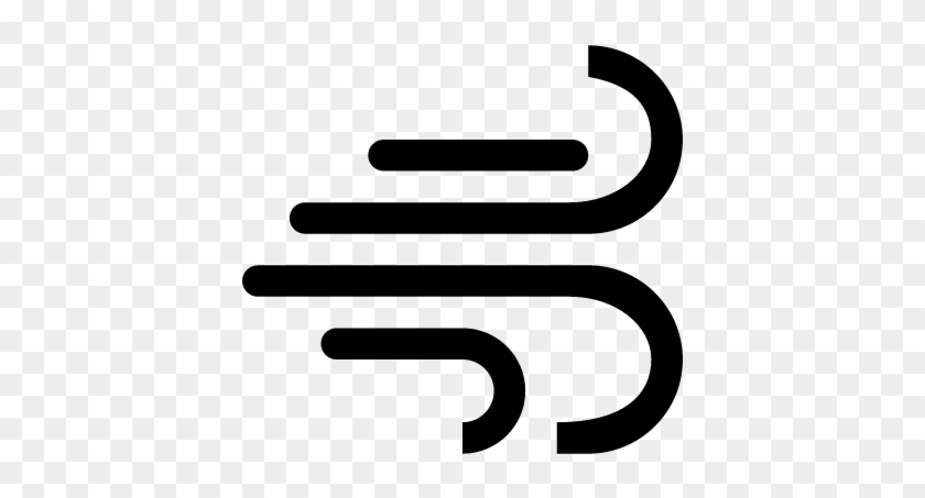 Winds Weather Symbol Vector - Weather Symbol For Wind - Full Size PNG ...