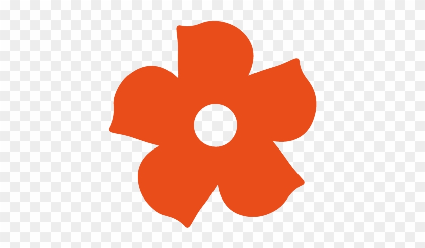 Orange Flower - Blue - Free Transparent PNG Clipart Images Download