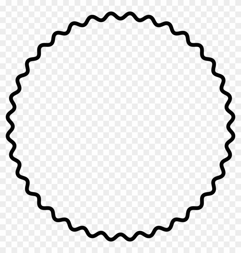 Frame Clipart Scallop - White Circle Scallop Png - Full Size PNG ...