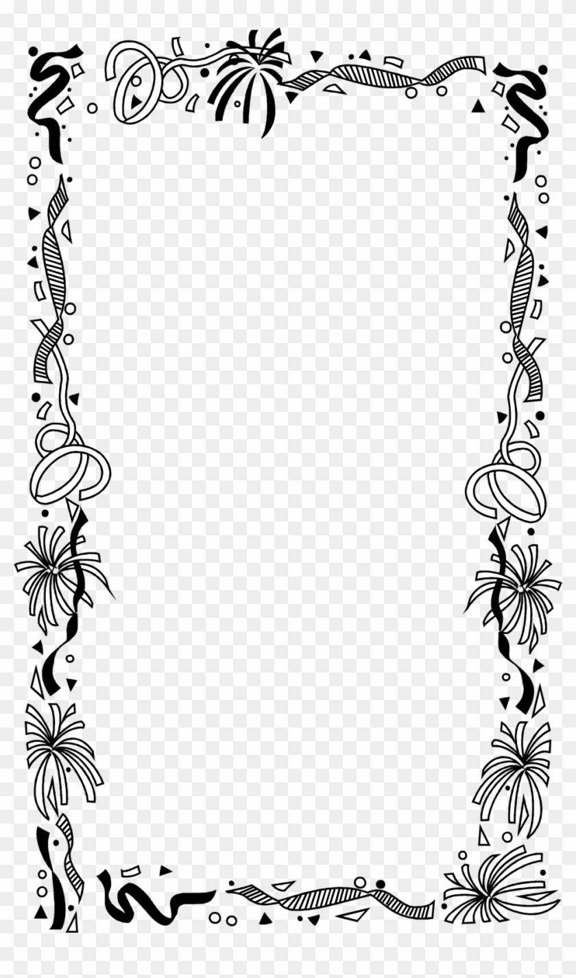 Borders And Frames Picture Frames Drawing Clip Art - Black And White ...