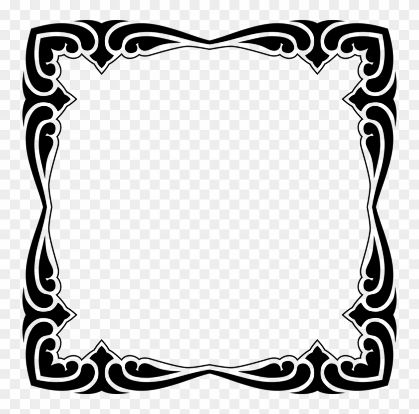 Picture Frames Decorative Arts Drawing Line Art - Decorative Frame ...