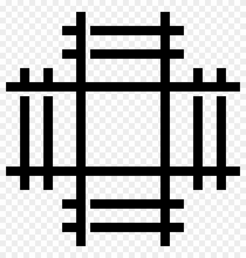 Train Track Vector - Railroad Tracks Symbol - Full Size PNG Clipart ...
