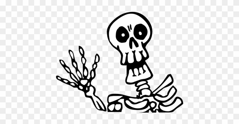 Halloween Skeleton - Halloween Black And White Skeleton - Full Size PNG ...