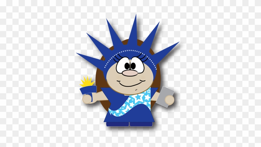 Uncle Sam & Lady Liberty - Statue Of Liberty - Full Size PNG Clipart ...