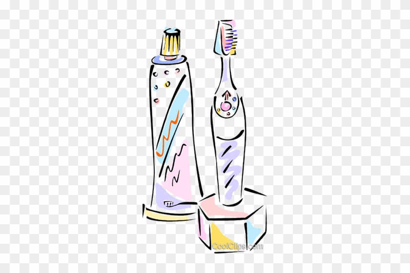 Toothbrush, Toothpaste Royalty Free Vector Clip Art - Toothbrush - Full ...