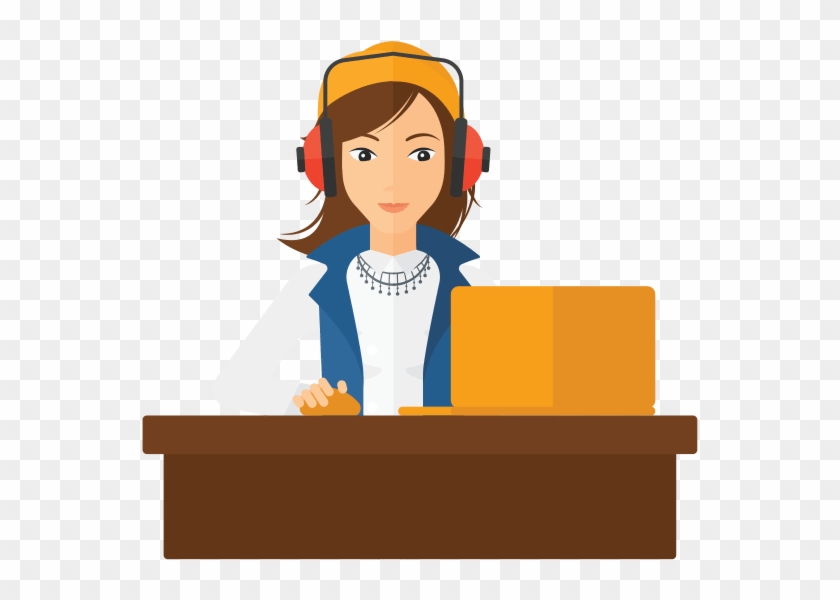 Girl On Computer Ordering Essay - Stock Photography - Full Size PNG ...