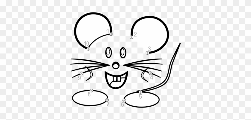 Computer Mouse Connect The Dots Coloring Book Page - Connect The Dots ...