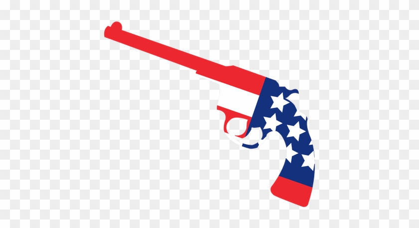 Vector Library America Flag Print Gun - United States Of America - Full ...