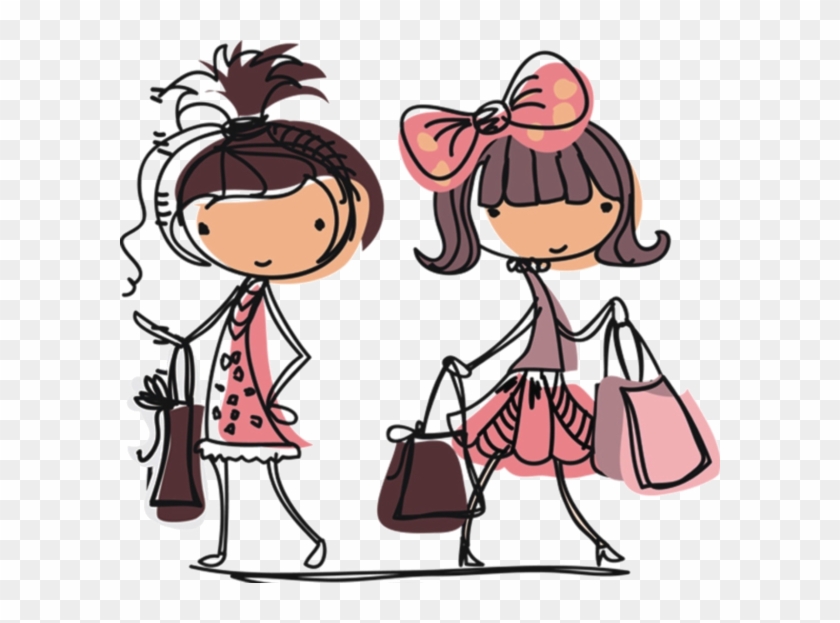 Love To Shop ‿ ⁀ - Cartoon Cute Girl - Full Size PNG Clipart Images ...