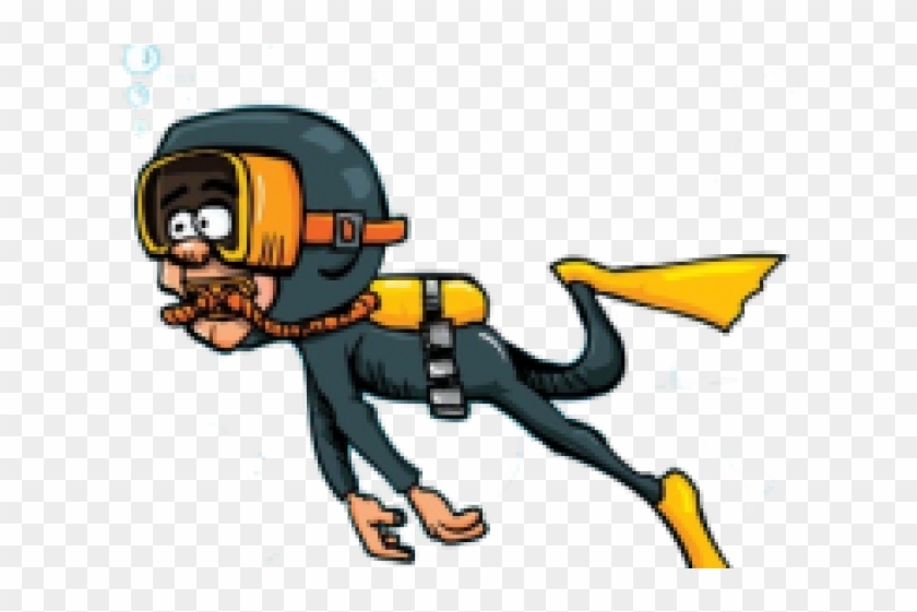 Diver Clipart Cartoon - Scuba Diver Cartoon Png - Full Size PNG Clipart ...