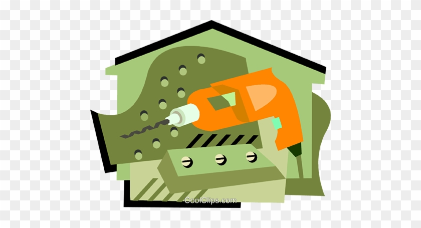 Industrial Tools Royalty Free Vector Clip Art Illustration - Industrial ...