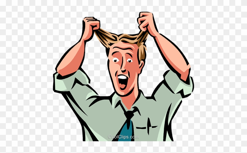 Frustration Royalty Free Vector Clip Art Illustration - Vector Graphics ...