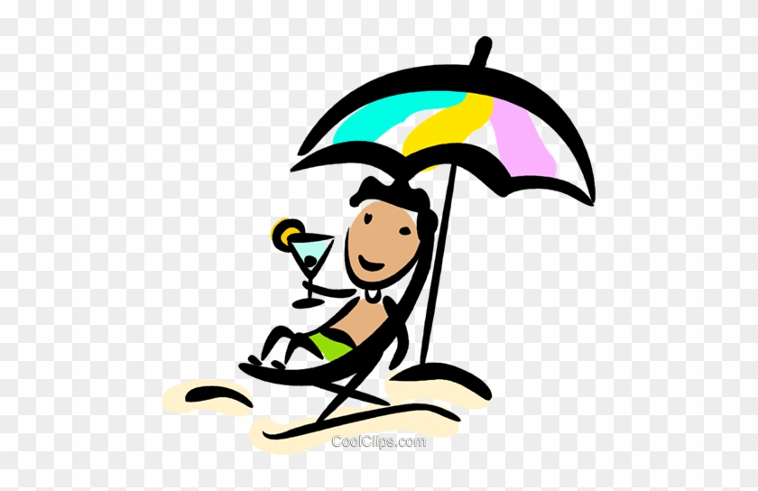 Relaxing At The Beach Royalty Free Vector Clip Art - Relaxen Clipart ...