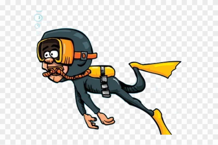 Scuba Diver Cartoon Png - Full Size PNG Clipart Images Download