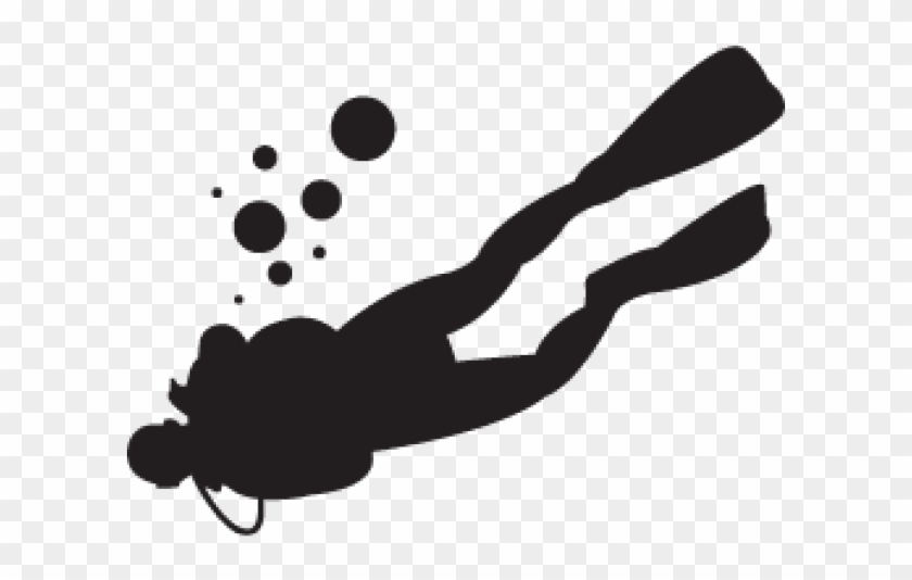 Diver Clipart Transparent - Line Scuba Diver Tattoo - Full Size PNG ...