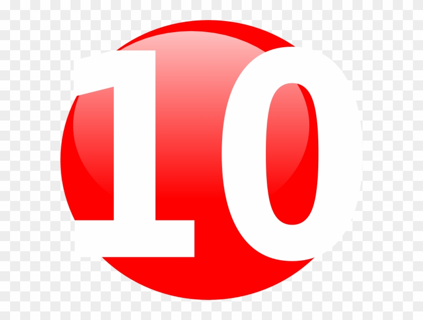 Red Circle Icon With 10 - Red Circle Icon With 10 - Full Size PNG ...