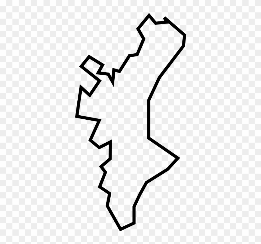Valencia Computer Icons Black And White Map - Valencia Outline - Full ...