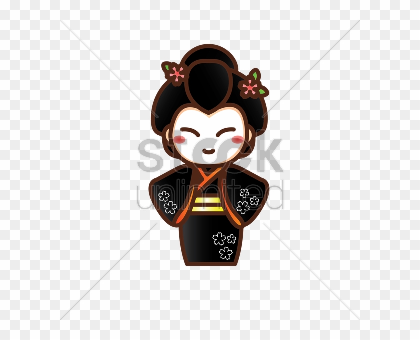 Geisha Clipart Female - Japanese Geisha Cartoon - Full Size PNG Clipart ...