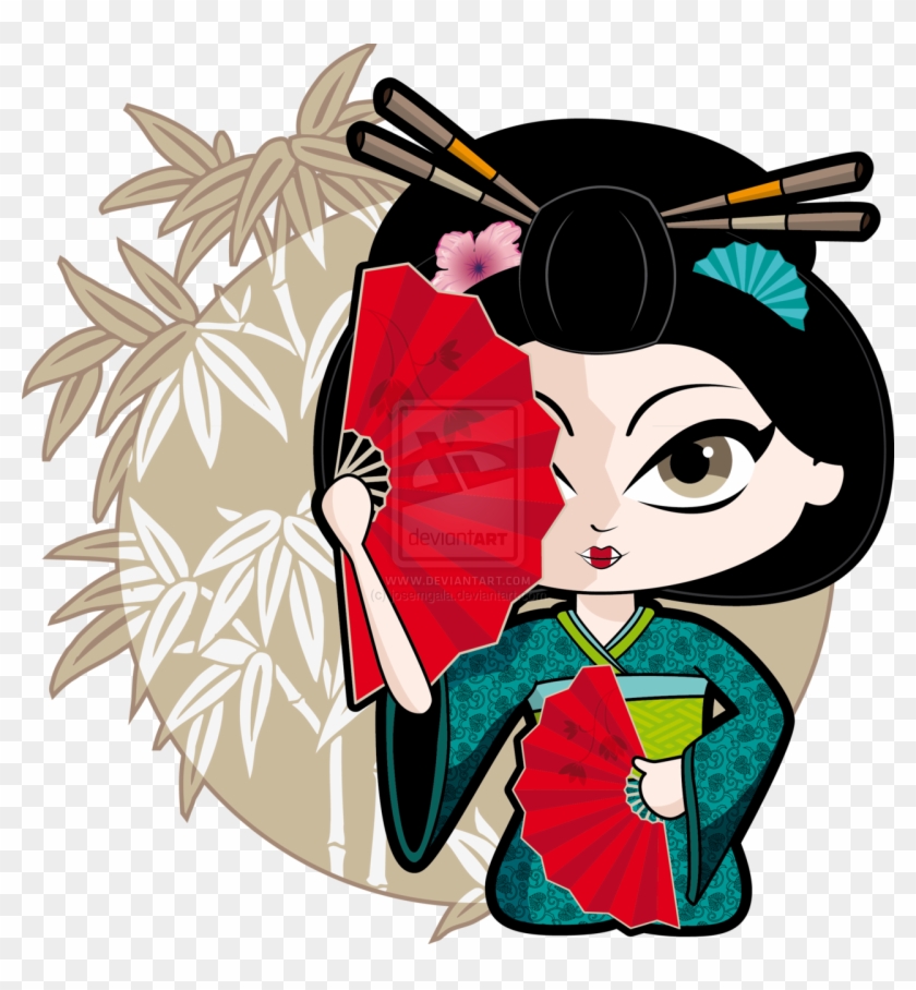 Robes Drawing Geisha - Geisha Transparent Background - Full Size PNG ...