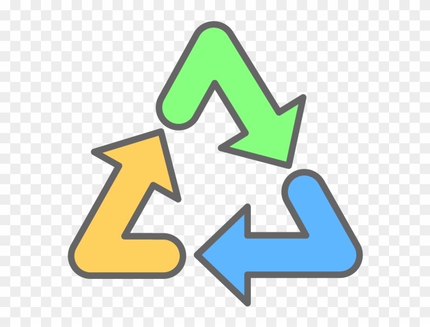View All Images-1 - Recycling Symbol Yellow - Full Size PNG Clipart ...