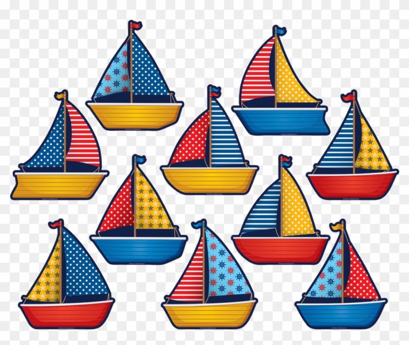 Tcr5656 Sailboats Accents Image - Sailboat Bulletin Board - Full Size ...