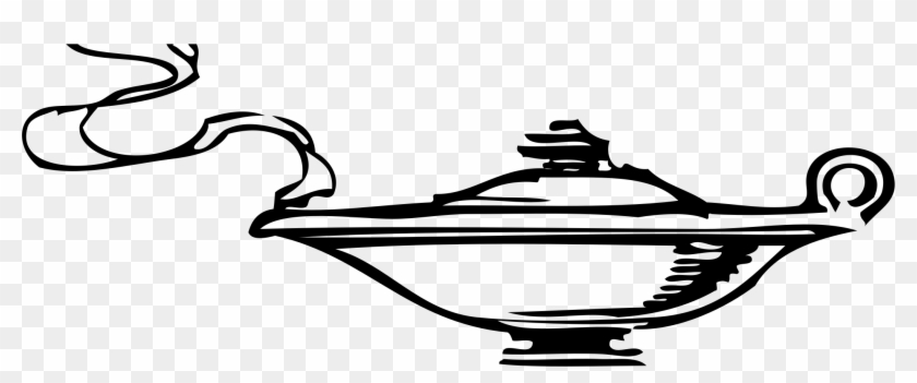 Genie In The Lamp Clip Art Free Vector / 4vector - Genie Lamp Clip Art ...