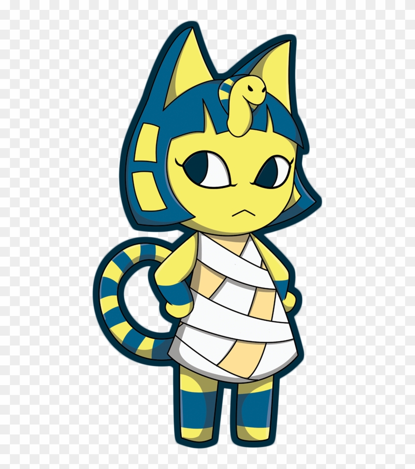 Ankha Sticker By Sparkle And Sunshine - Animal Cross New Leaf Ankha ...