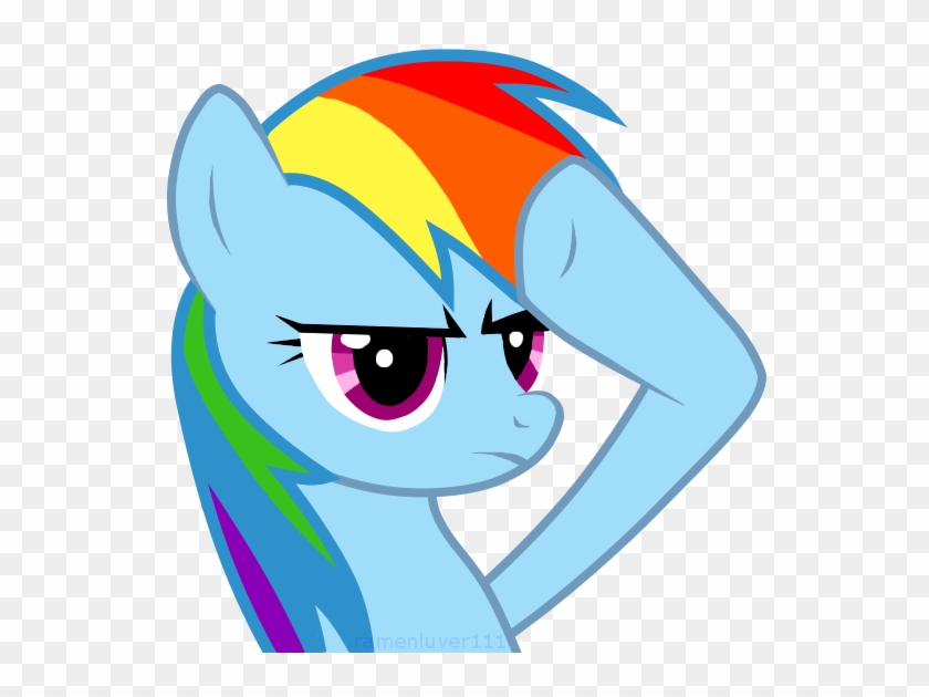 Rainbow Dash Salutes By Ramenluver111 - My Little Pony Avatar - Full ...