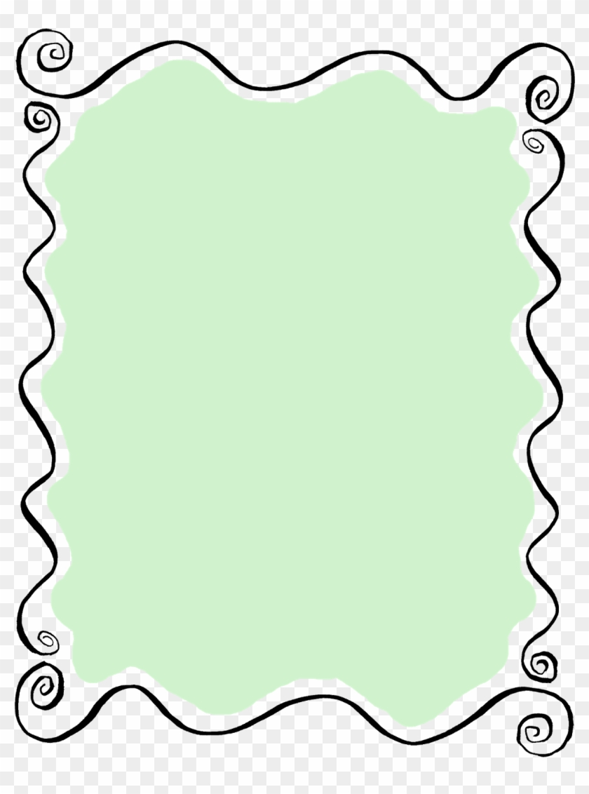 Frame Doodle Label Clipart Printable Digital Crafting - Drawing - Full ...
