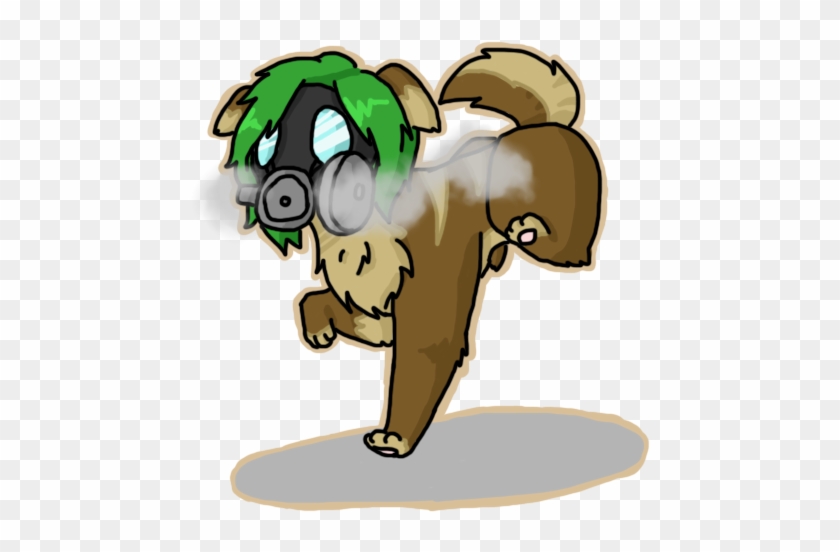 Gas Mask Wolf By Wrennpenn - Cartoon - Full Size PNG Clipart Images ...