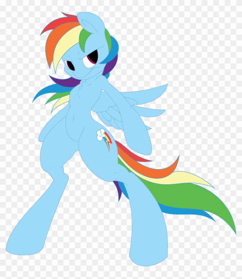 Anthro Rainbow Dash By Speedox12 - Cartoon - Full Size PNG Clipart ...