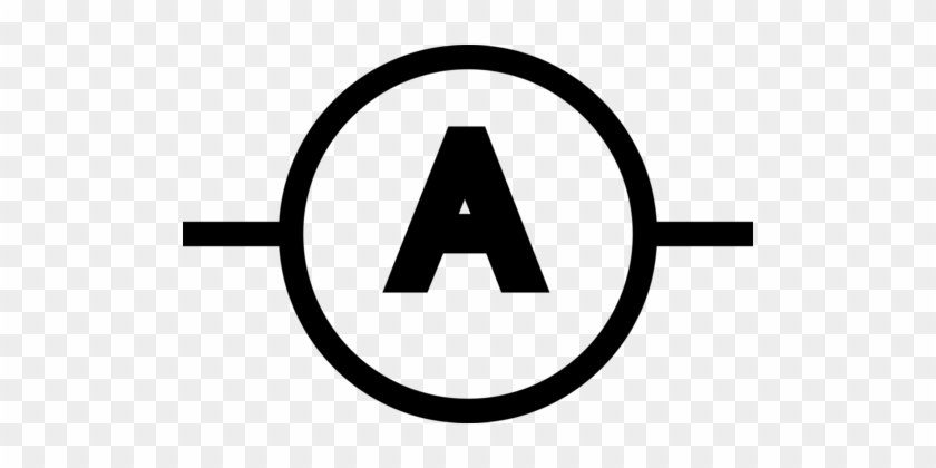 Ammeter Ampere Electronic Symbol Computer Icons - Amperimetro Simbolo ...