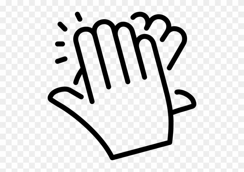 Clapperboard Png File - Clapping Hands Black And White - Full Size PNG ...